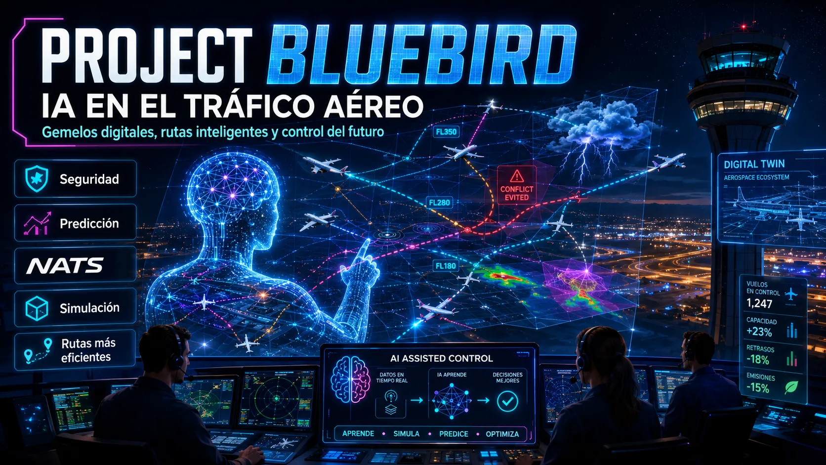 Project Bluebird y la IA en el control del tráfico aéreo: la ...